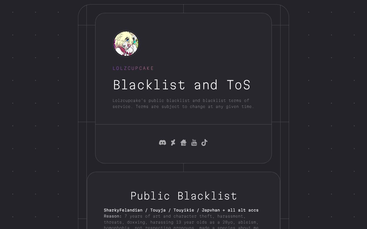 lolzcupcake-blacklist